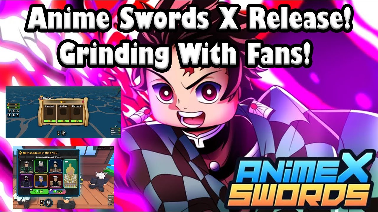 anime swords x release grinding with fans! - YouTube