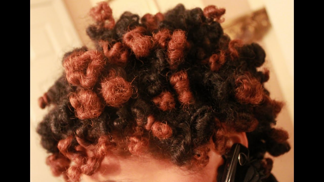 Natural Hair Twist Bantu Knot Out Tutorial - YouTube