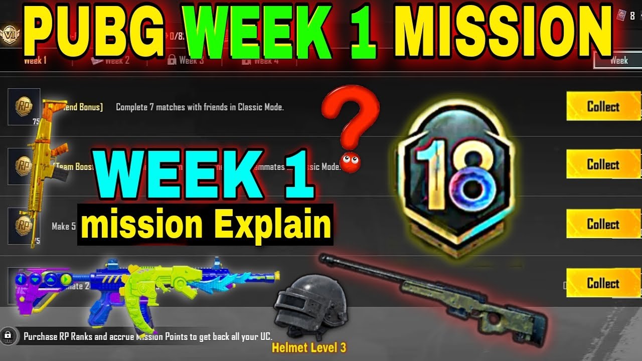 Season c3s9 m18 week 1 mission explain)Pubg Mobile rp mission | Bgmi ...