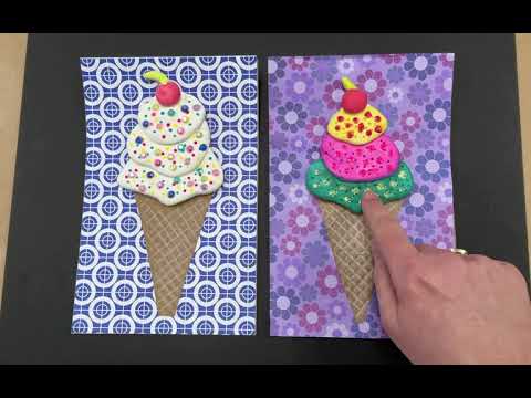 2nd Grade Model Magic Ice Cream Cones - YouTube
