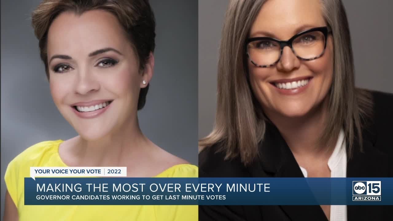 Governor candidates working to get last minute votes - YouTube