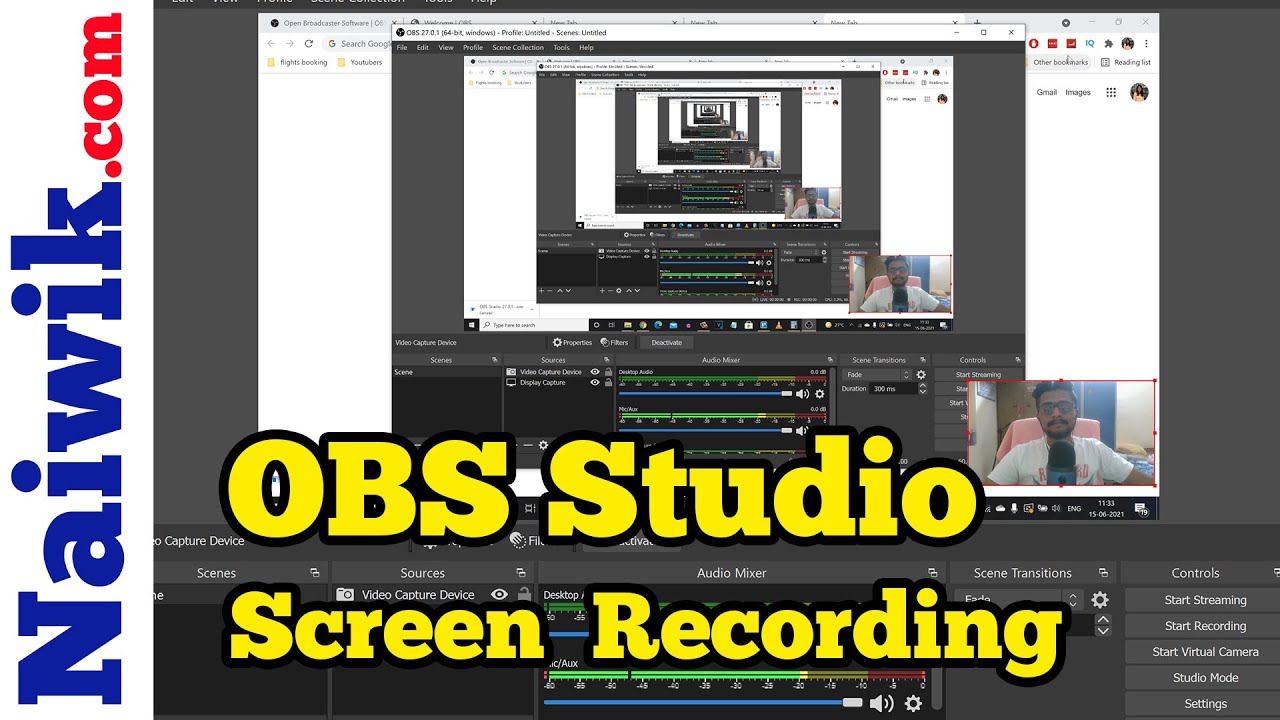 How to record screen in Windows 10 with OBS studio || Windows 10 Screen ...