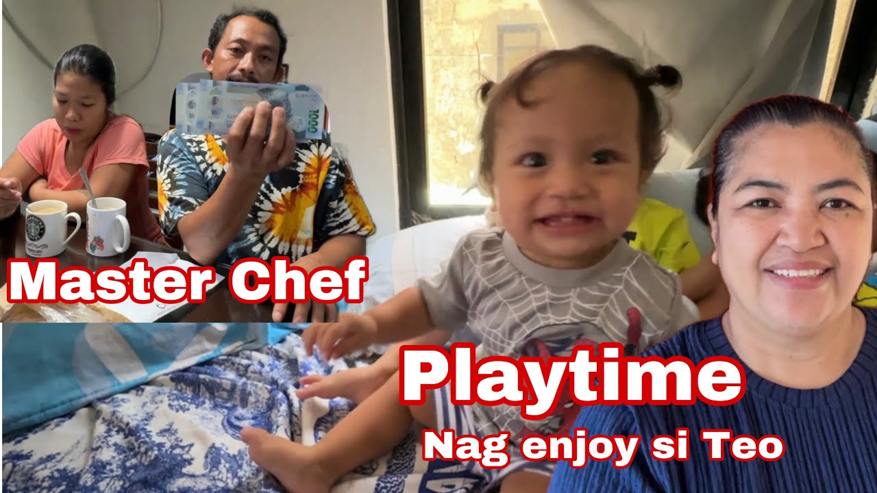 Nagpadala ng Pera si @MotherUnengVlog para kay Master Chef + Nag enjoy si Teo sa paglalaro - YouTube