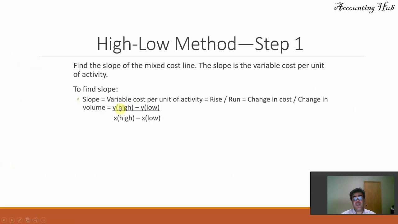 High-low method to analyze cost behavior - YouTube
