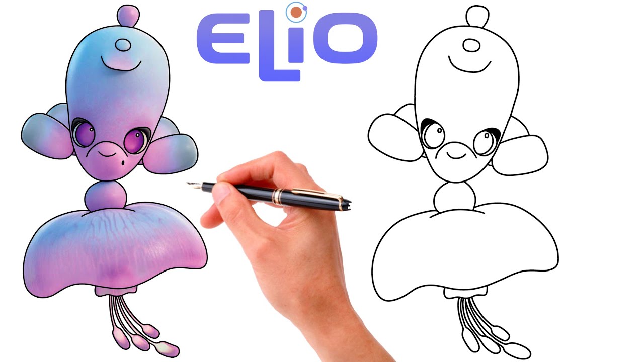 How To Draw Ambassador Mira From Elio | Elio Drawing - YouTube
