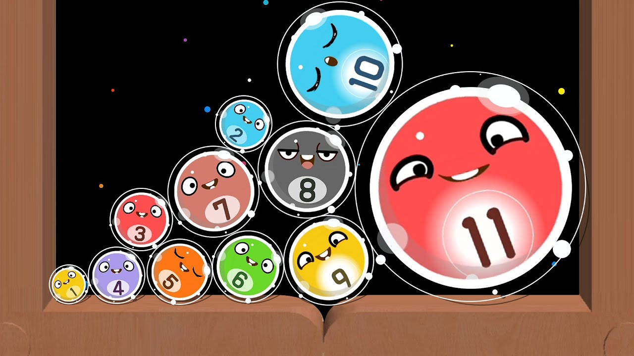 MERGE BALLS: Make 15 - Level Up Emoji (2048 Ball 2D) - YouTube