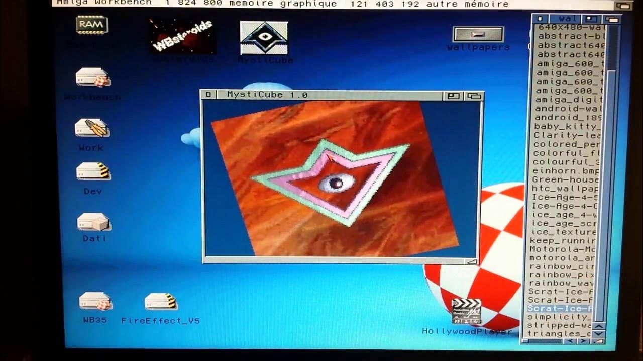 Amiga 600 - Vampire V2-128 - MystiCube 1.0 - YouTube