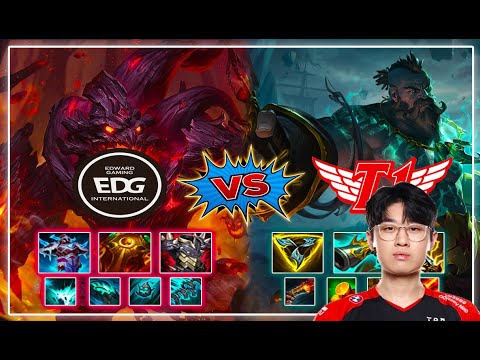 LOLTH แบกแบบโปร : EDG VS T1 Worlds 2022 Main Group Stage (พี่ Zeus เอาให้!) - YouTube
