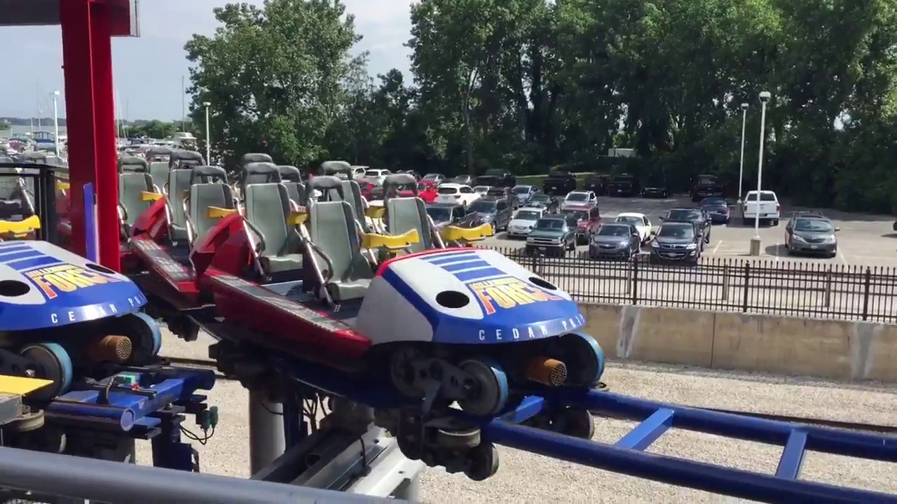 Millennium Force transferring on a train at Cedar Point (Rare Footage ...