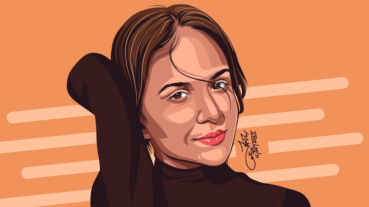 Roopi Gill | Adobe illustrator draw | Timelapse - YouTube