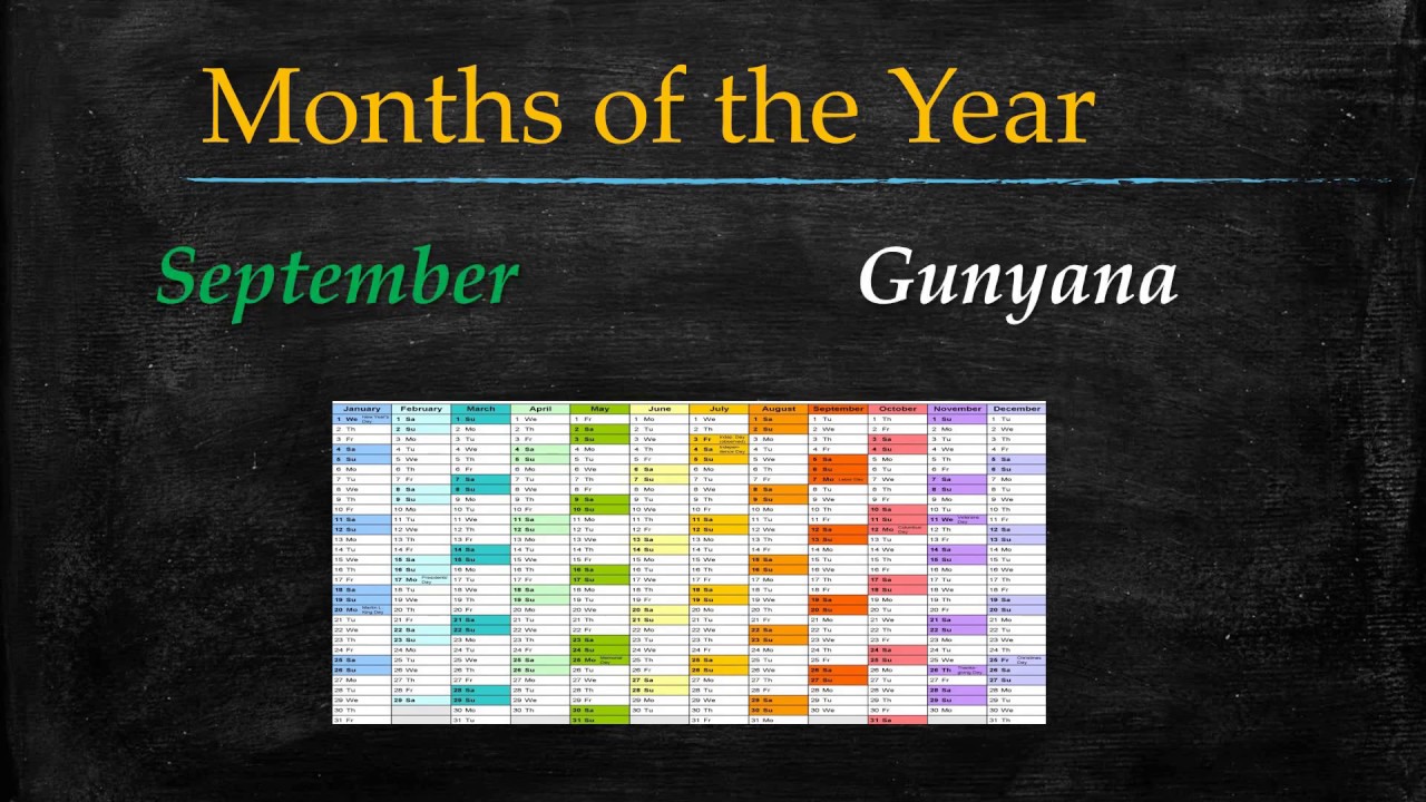 Learn the 12 Months of the Year in Shona - YouTube