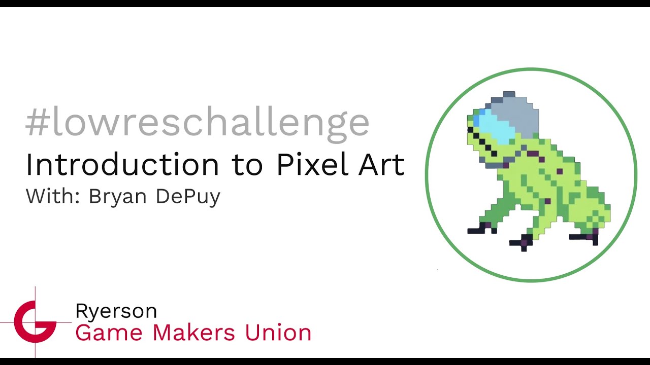 #LowResChallenge - Introduction to Pixel Art w/ Bryan DePuy - YouTube