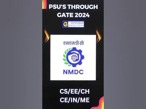 NMDC RECRUITMENT THROUGH GATE 2024 || EXECUTIVE TRAINEES || - YouTube