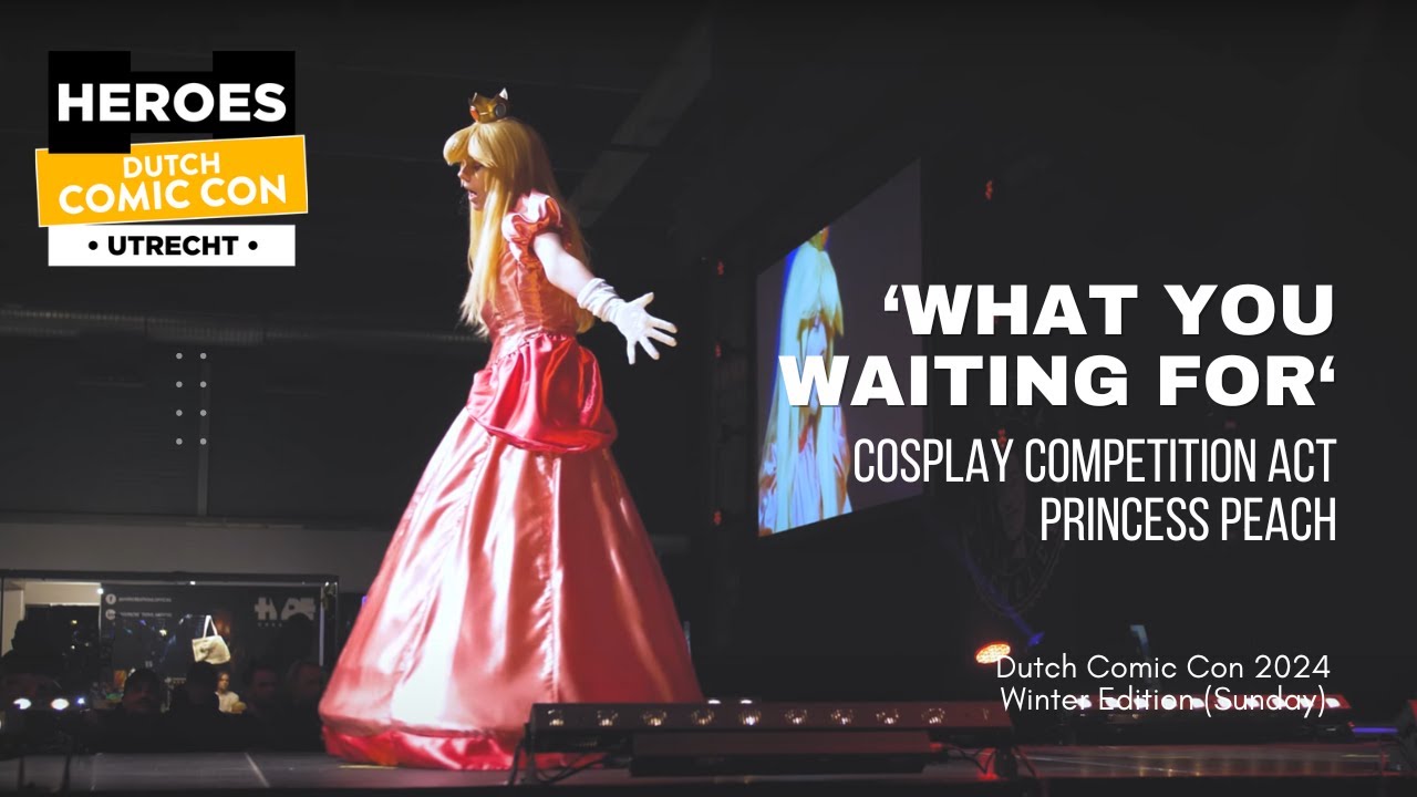 Princess Peach Act - Dutch Comic Con Cosplay Competition 2024 - YouTube