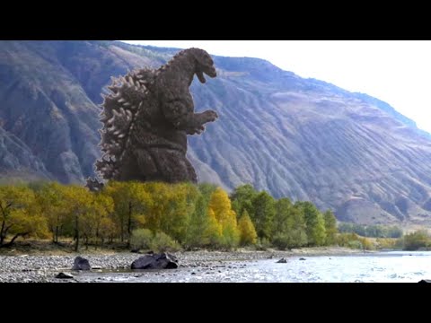 Godzilla Walking Through Trees | Edit - YouTube