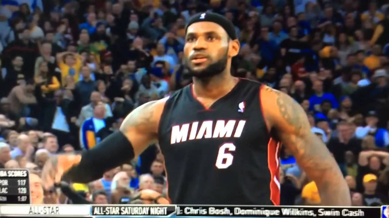 Lebron James Game winning shot! Vs warriors 2-12-14 - YouTube