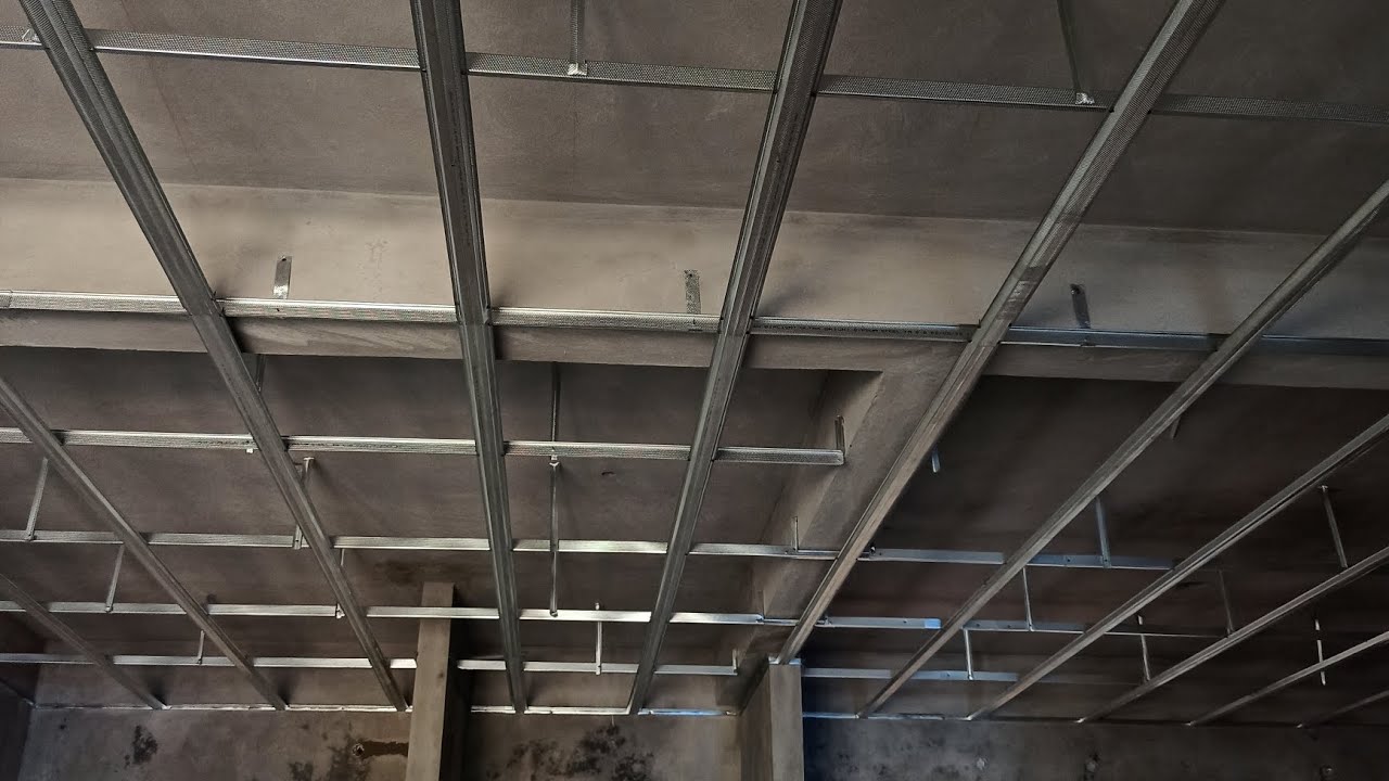 False ceiling channel fitting / expert_falseceiling/ hyderabad - YouTube