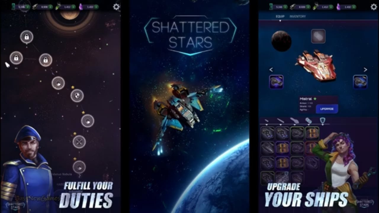 Shattered Stars - IOS Gameplay | New Game - YouTube