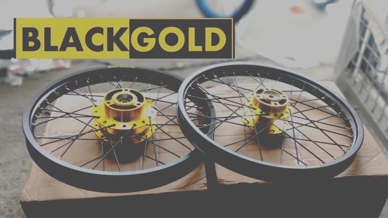 RIMSET RAIDER 150 BLACK/GOLD - YouTube