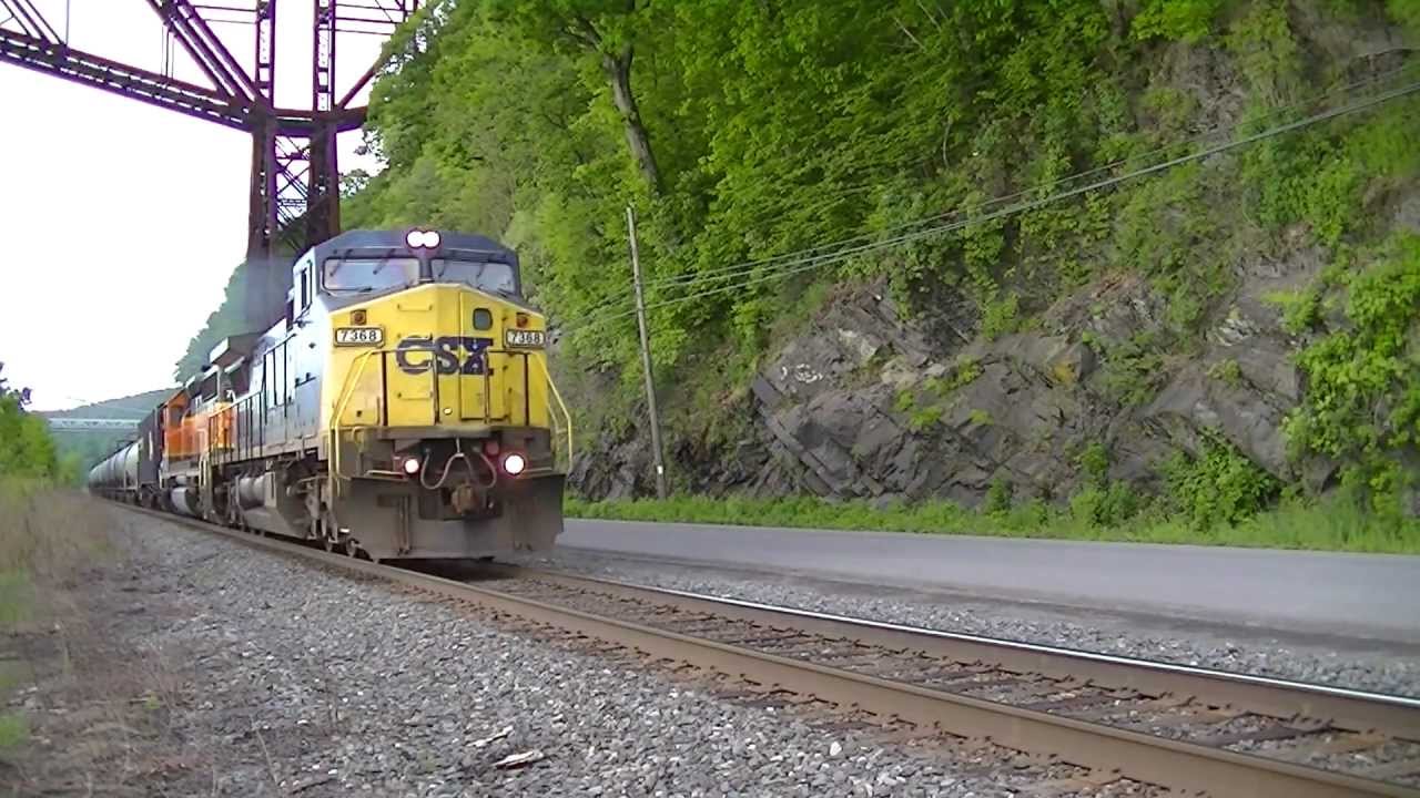 CSX Unit Tank train - West Shore Line - YouTube