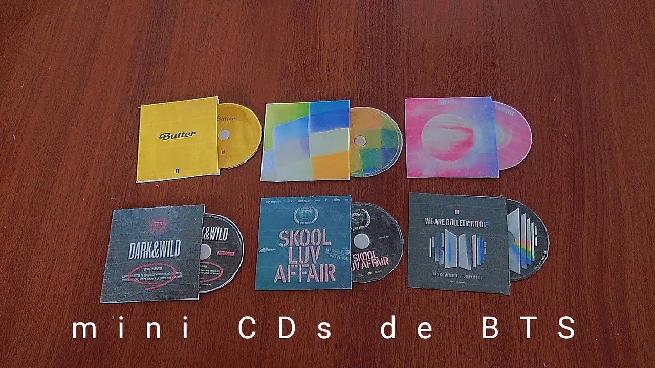Mini CDs inspirados en álbumes de BTS (regalo para tu amig@ ARMY) - YouTube