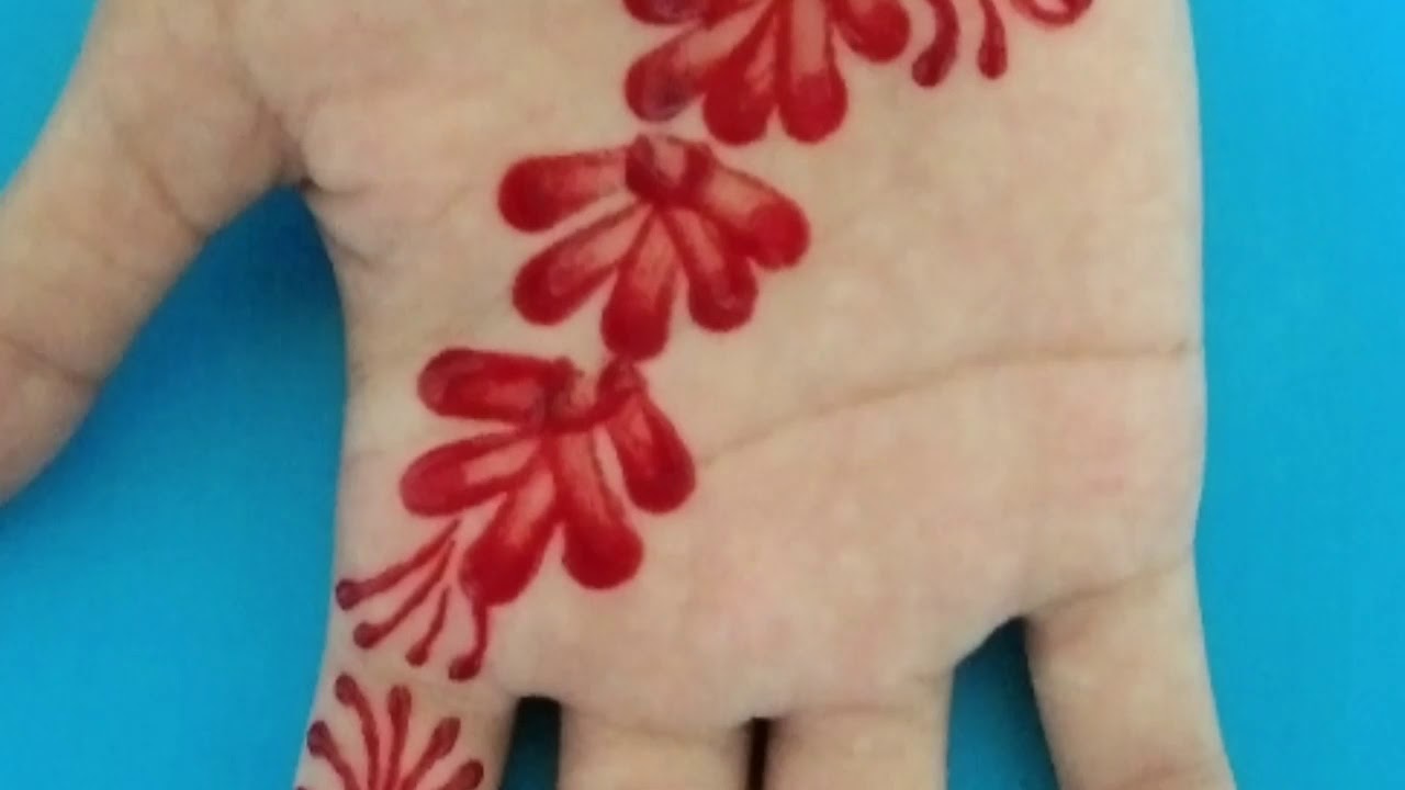 Henna simple menggunakan katenbat - YouTube