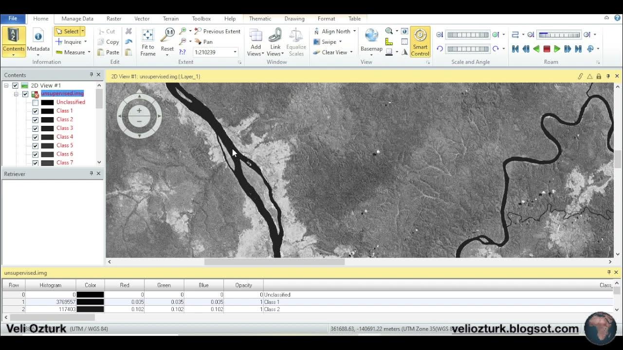 Erdas Imagine | Unsupervised Classification and Recode - YouTube