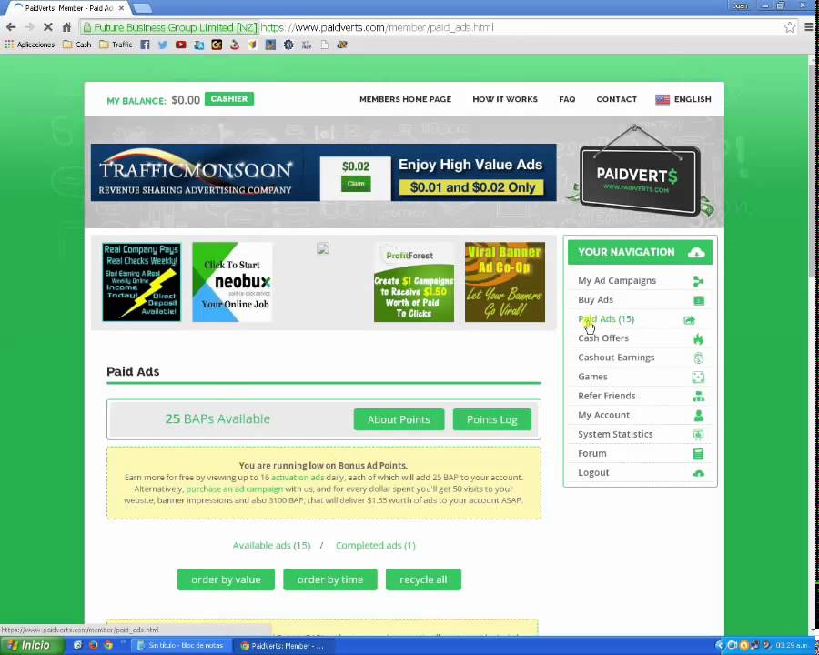 Ganar Dinero Facil y Rapido por Internet 2015- Paidverts 2015 Tutoriales HD - YouTube