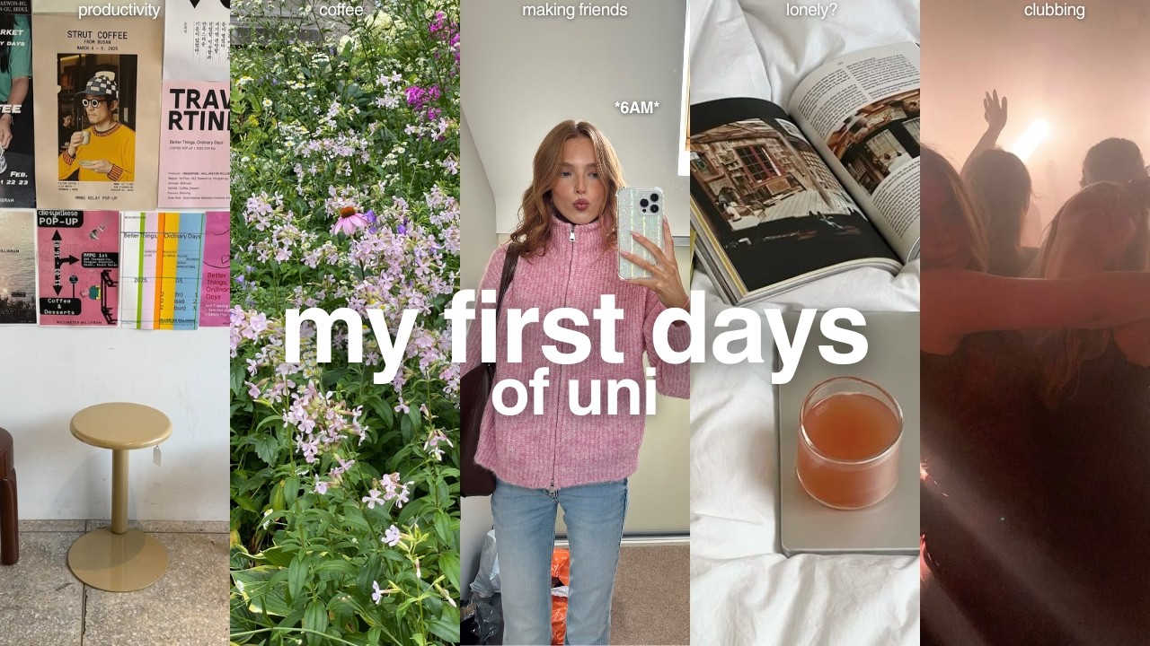 first days of uni VLOG | days in my life, making new friends, lectures ...