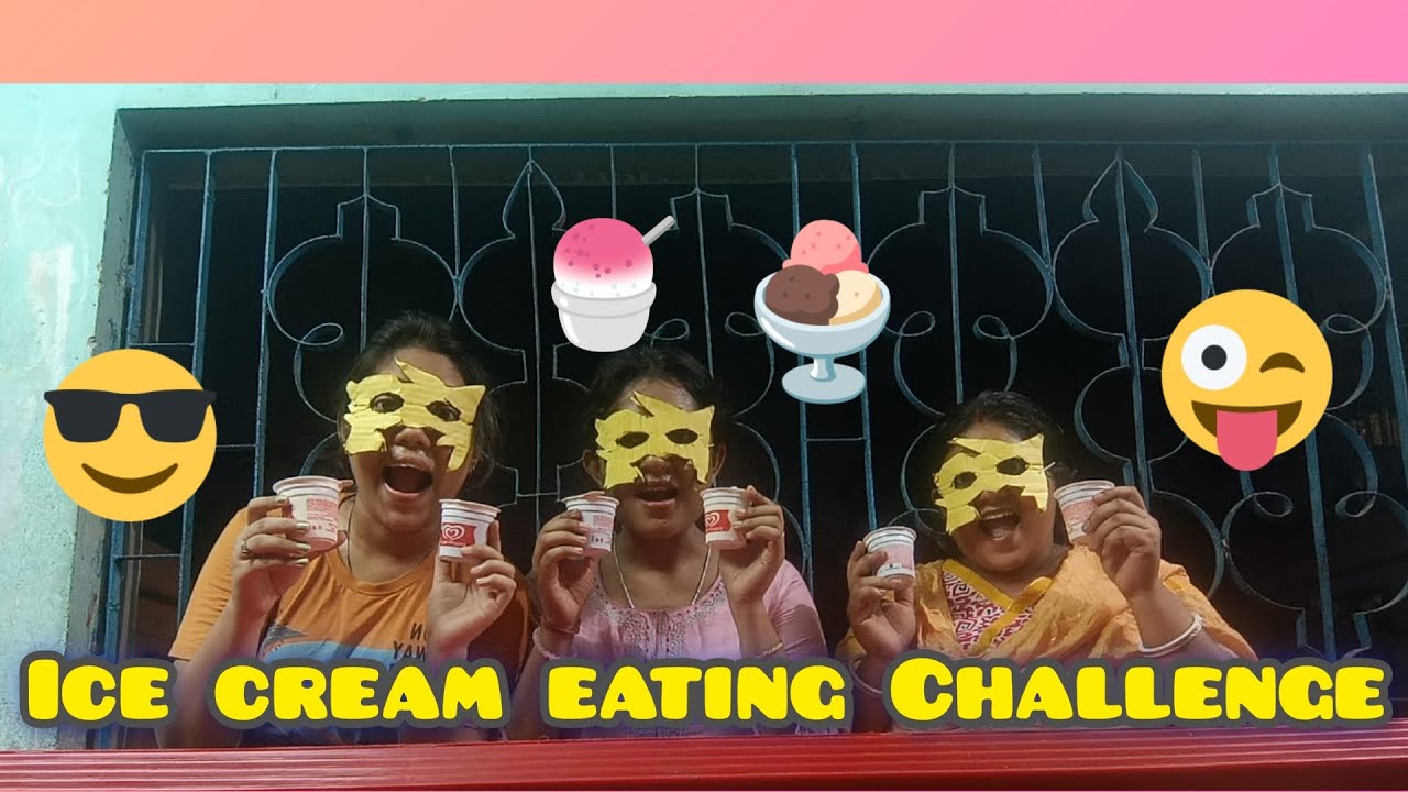 Ice cream Eating Challenge - YouTube