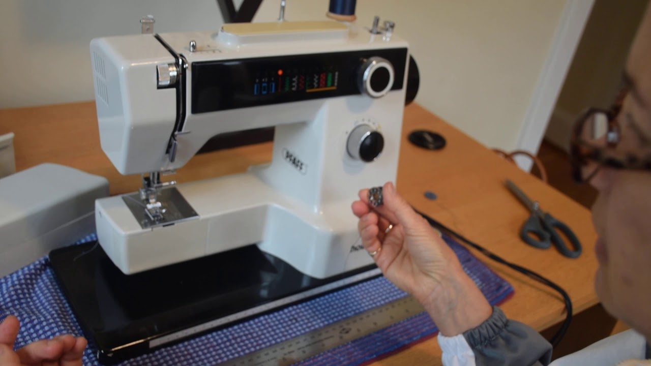 Pfaff sewing machine - 2 - threading bobbin - YouTube