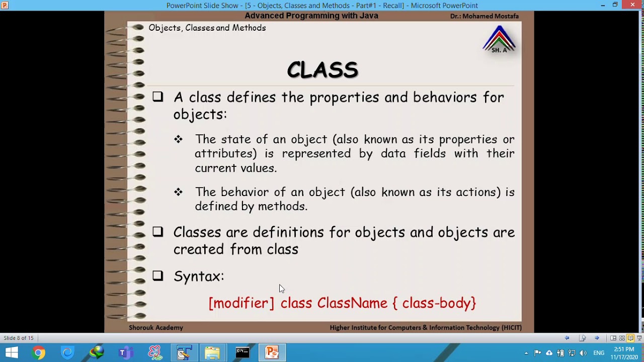 Lecture #4 (offline): Objects, Classes and Methods - Part#1 - YouTube