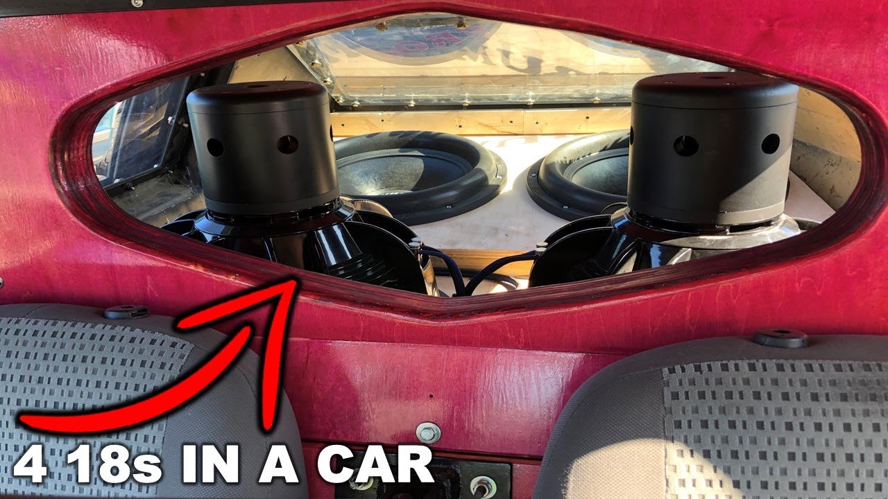 4 18S FIT IN THIS TINY CAR!? YOU DON'T SEE THIS EVERYDAY! - YouTube