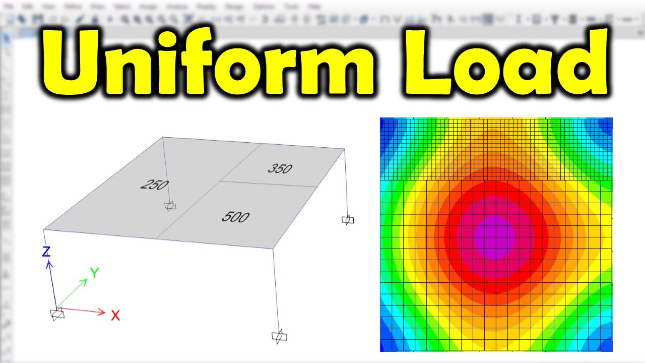 How To Assign Multi Uniform Loads on one Floor? - YouTube