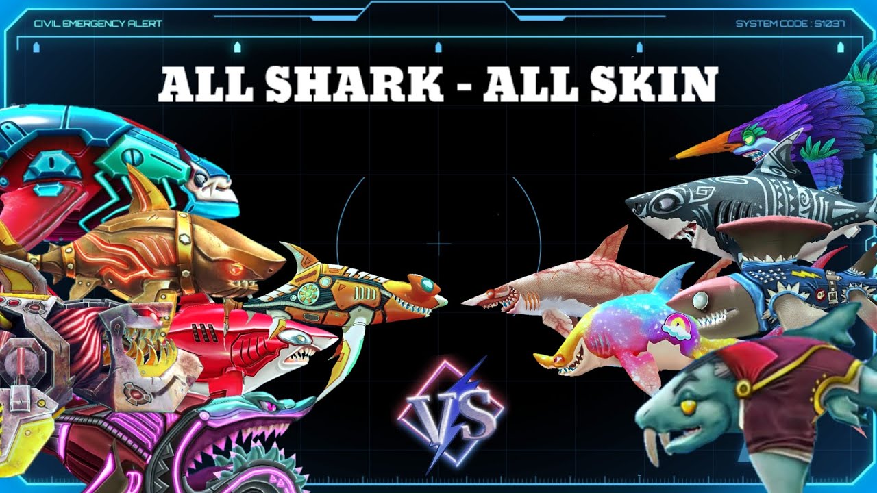 TẤT CẢ SHARK VÀ SKIN (P1) - Hungry Shark World - YouTube