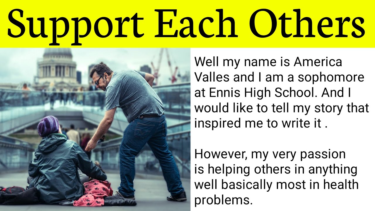 Support Others. A inspirational Story In English. - YouTube