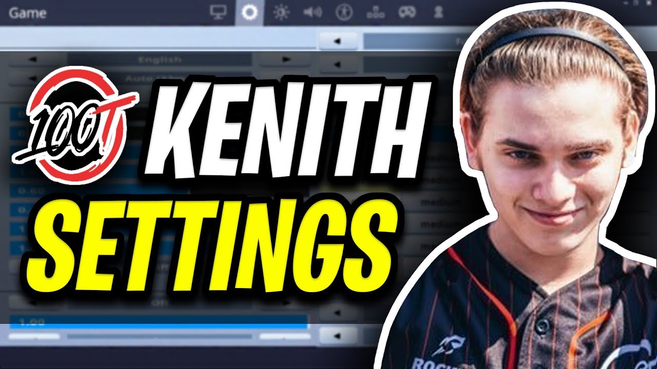 100T Kenith Fortnite Settings and Keybinds (Pro Fortnite Player) - YouTube