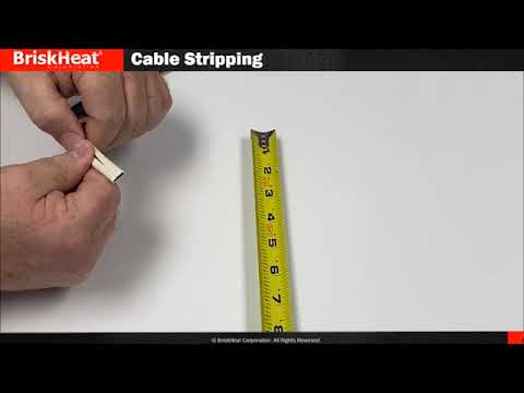 How to Strip Self-Regulating Heating Cable - YouTube
