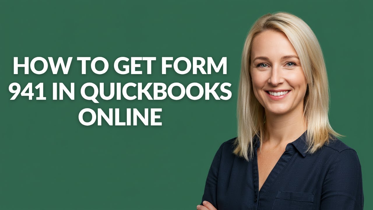 HOW TO GET FORM 941 IN QUICKBOOKS ONLINE - Julia'sTutorials - YouTube