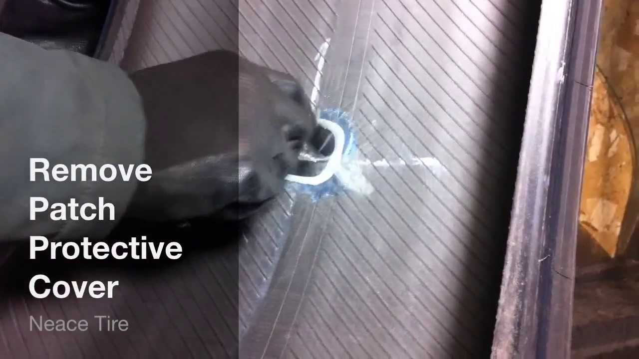 How to Patch a Tire - Repairing a Damaged Tire with a Patch - YouTube