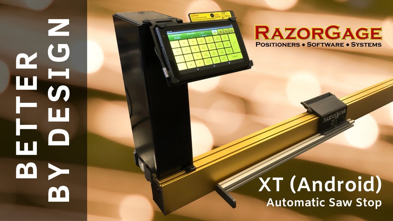 RazorGage XT Automatic Positioner and Saw Measuring Stop - YouTube
