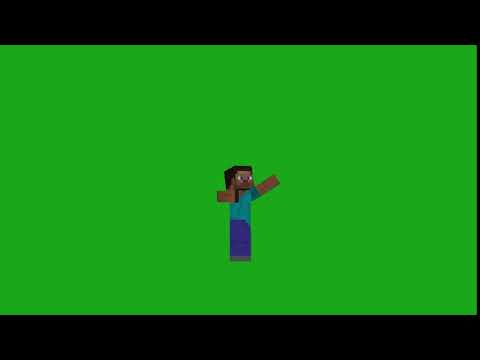 Minecraft Green Screen Steve Infinity Dab - YouTube