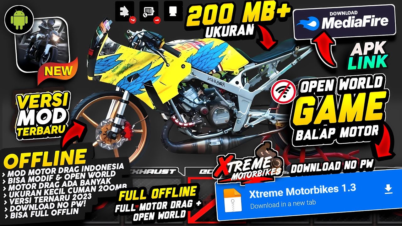 FULL Motor Drag! Game DRAG Race OFFLINE Di Android! Bisa OPEN WORLD ...