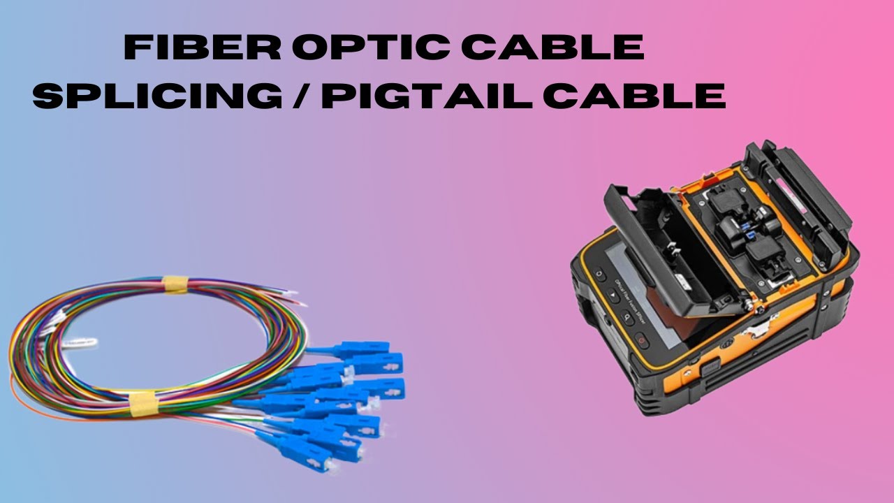 Fiber optic cable splicing / pigtail cable - YouTube