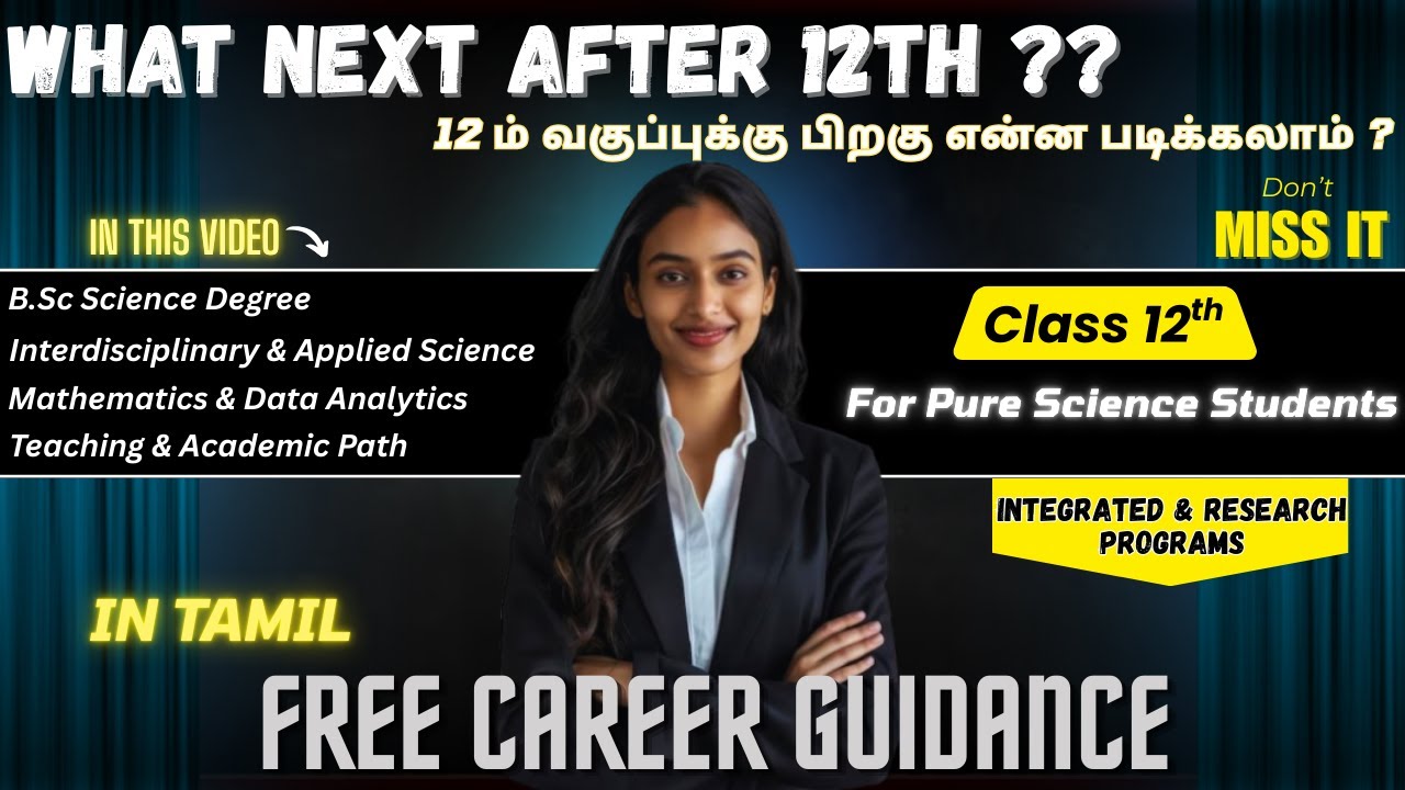 What Next After 12th Pure Science? | B.Sc, Research & Teaching Careers ...