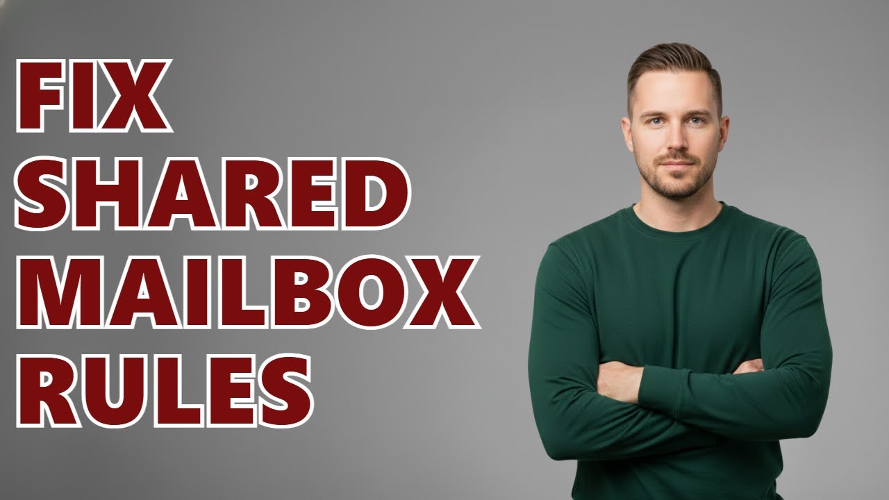 How To Manage Shared Mailbox Rules In Outlook? - YouTube