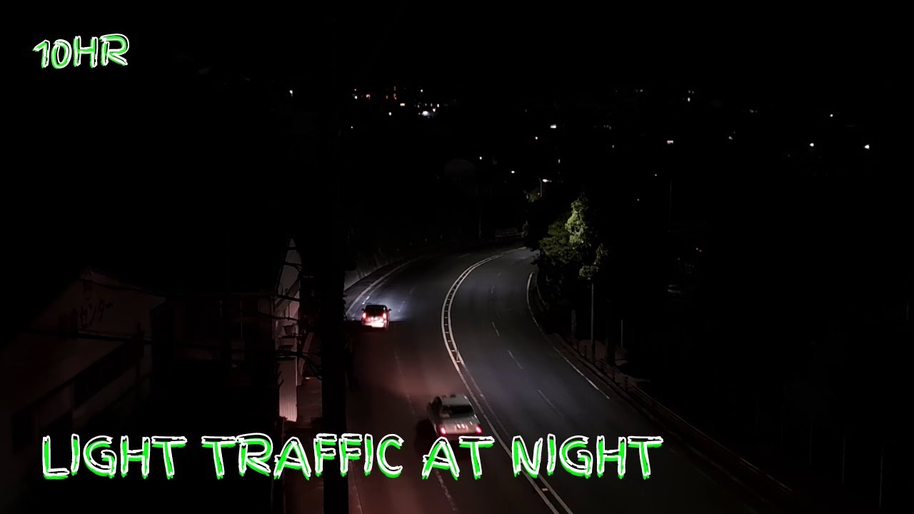 Gentle hum and whooshing of traffic at night 10hr ASMR - sounds to help ...