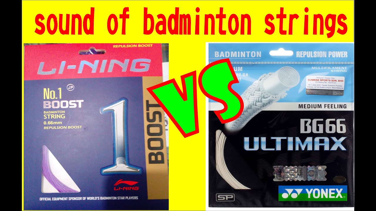 Lining No. 1 BOOST vs BG 66 Ultimax/Perbedaan Suara Senarnya/hitting ...