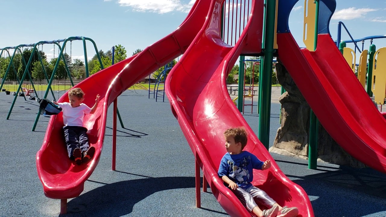 Amazing elementary school playground 2nd play area - YouTube