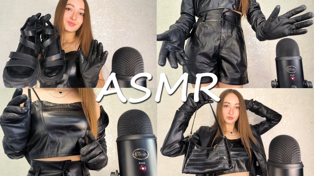 ASMR FULL LEATHER TRIGGERS | Satisfying Leather Gloves SOUNDS - YouTube
